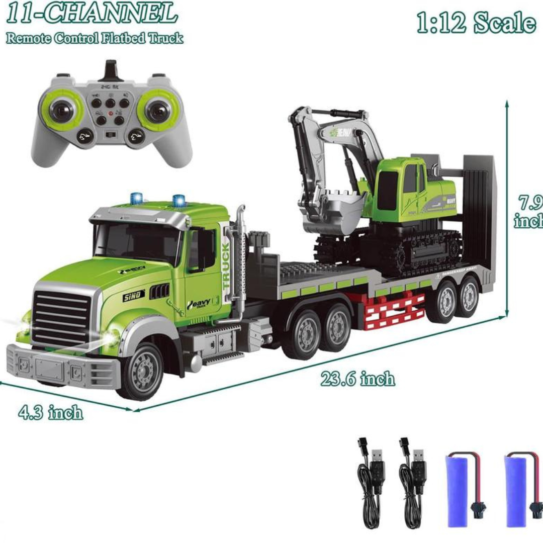 Semi Truck & Excavator Toy Set – adoura.co
