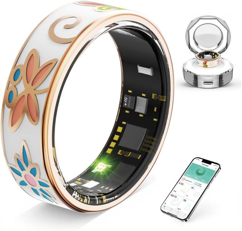 Flora Enamel Smart Health Ring for Women – adoura.co