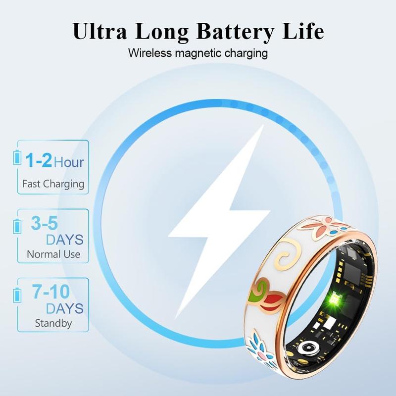 Flora Enamel Smart Health Ring for Women – adoura.co