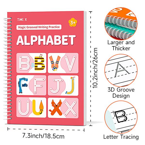 TIMELY™ 6 Reusable Grooved Handwriting Workbook for Kids – adoura.co