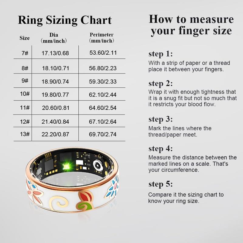 Flora Enamel Smart Health Ring for Women – adoura.co